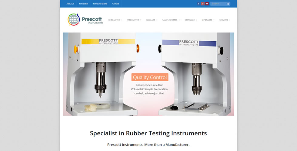 homepage | Prescott Instruments Ltd - Rubber Testing Instruments