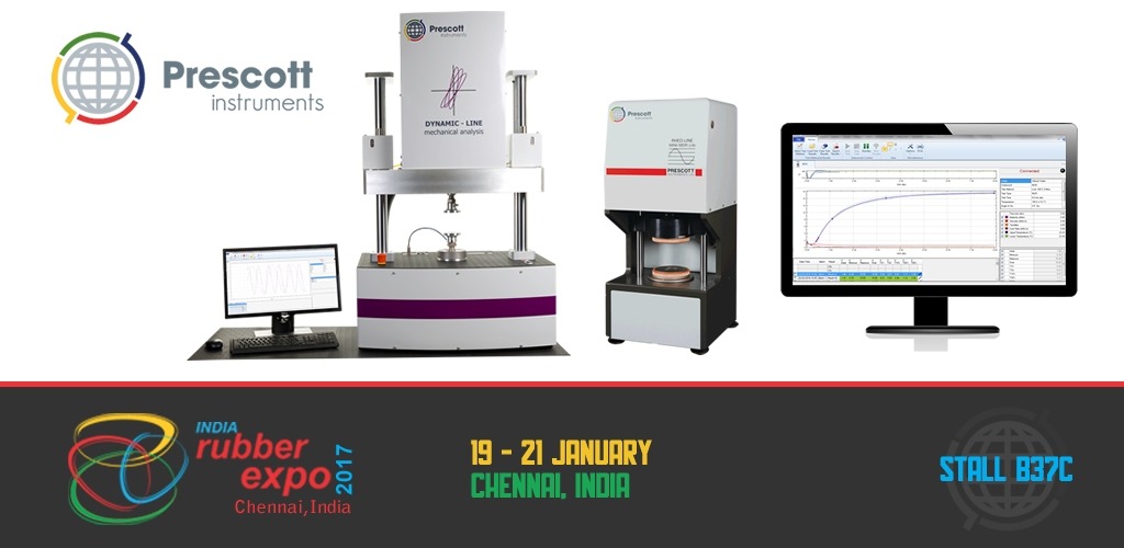 India Rubber Expo 2017 | Prescott Instruments Ltd - Rubber Testing ...